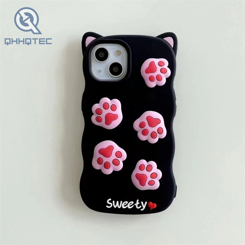 cat paw silicone case