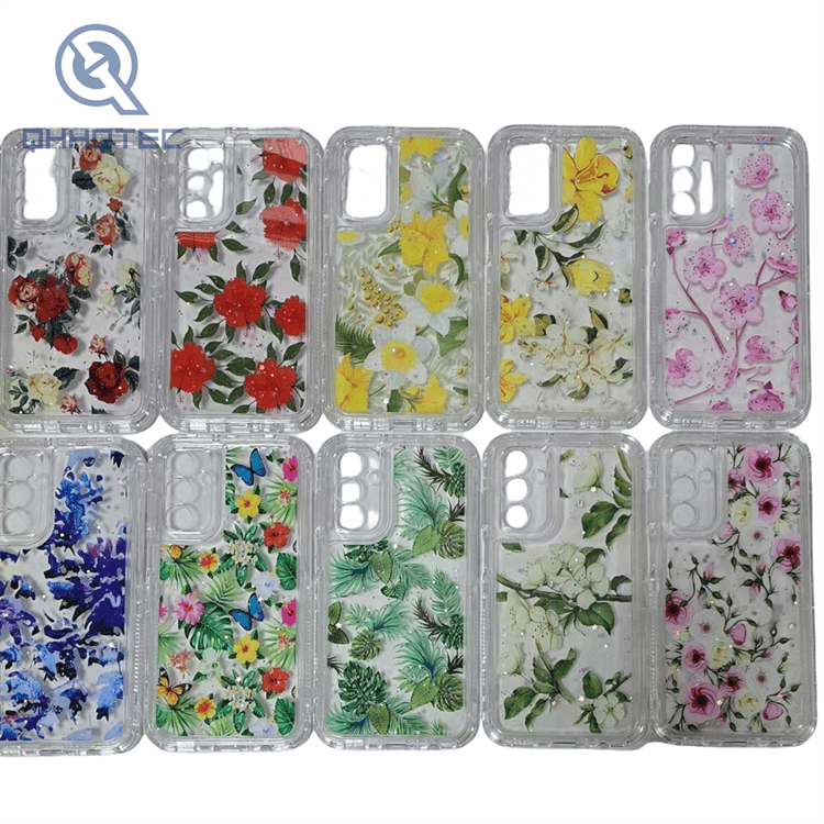 Glitter Color Printing Phone Cases For iPhone
